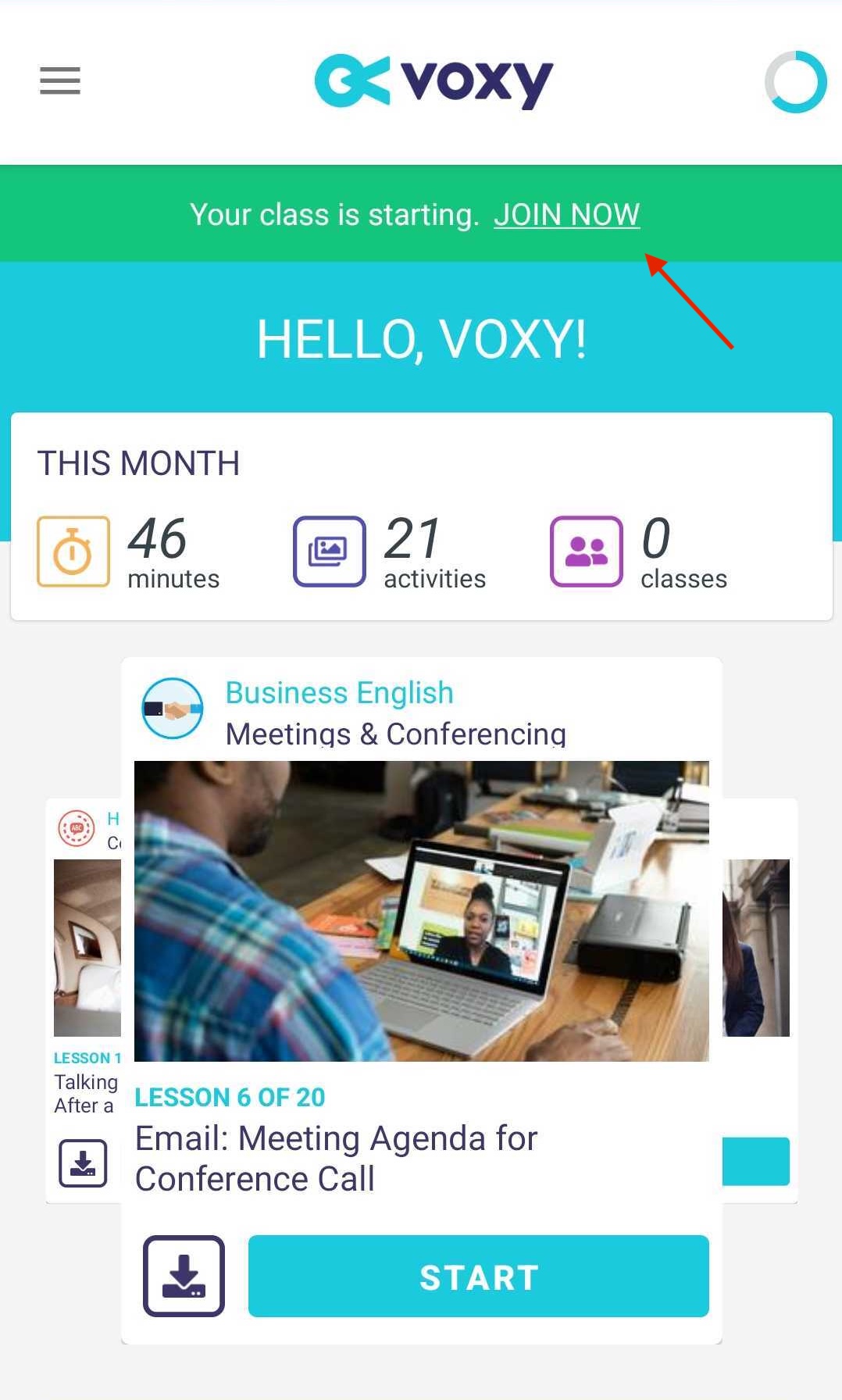 How to join a Private Class on the Voxy app – Voxy Support