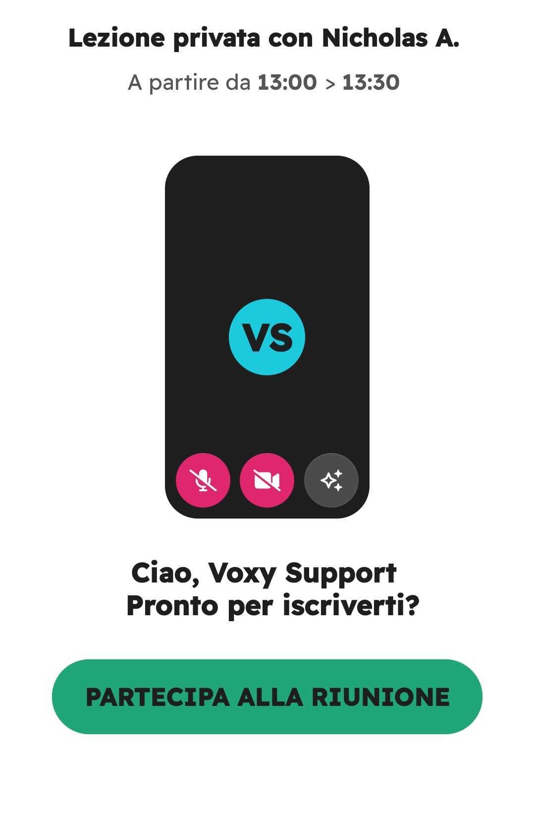 Come partecipare a una Lezione Individuali sull'app di Voxy – Voxy Support